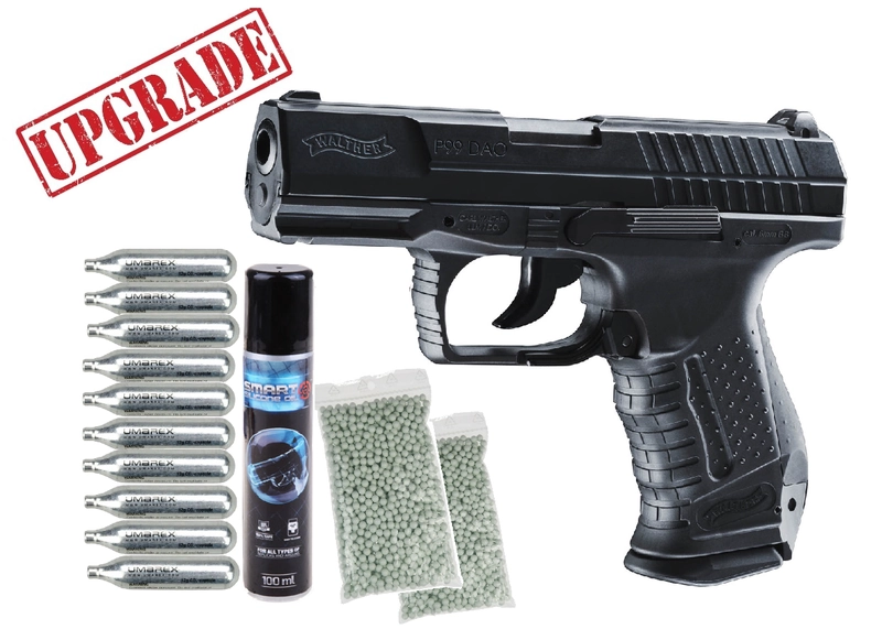 Set Pistol Airsoft CO2 Walther P99 DAO Upgraded